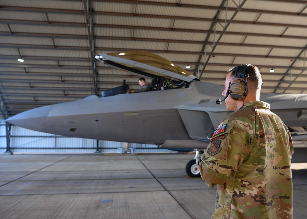 DVIDS - Images - USAF F-22A Raptor pilots take to the skies for large ...