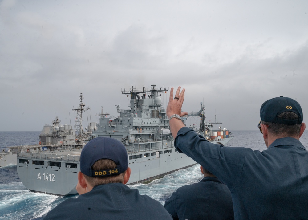 DVIDS - Images - USS Sterett Conduct Replenishment-at-Sea with FGS ...