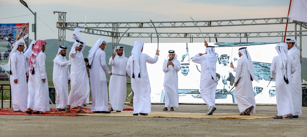 DVIDS - Images - Qatar soldiers perform a cultural demonstration during ...