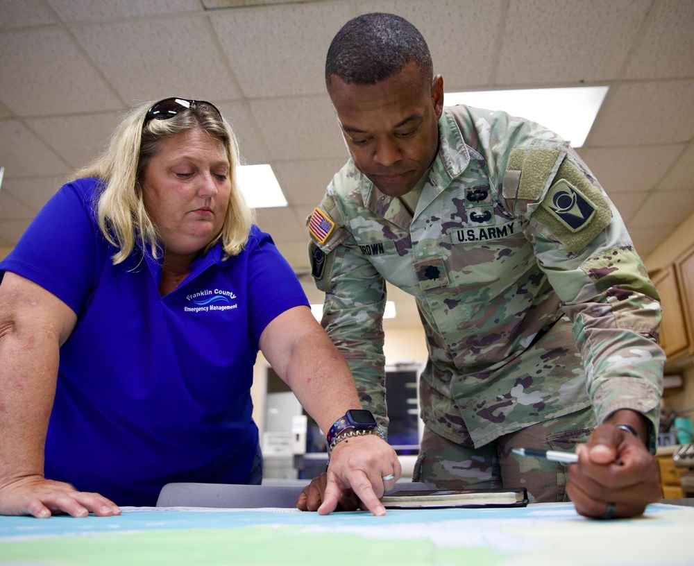 DVIDS - Images - Lt. Col. Brown, 153rd Cavalry, Briefs on Hurricane ...