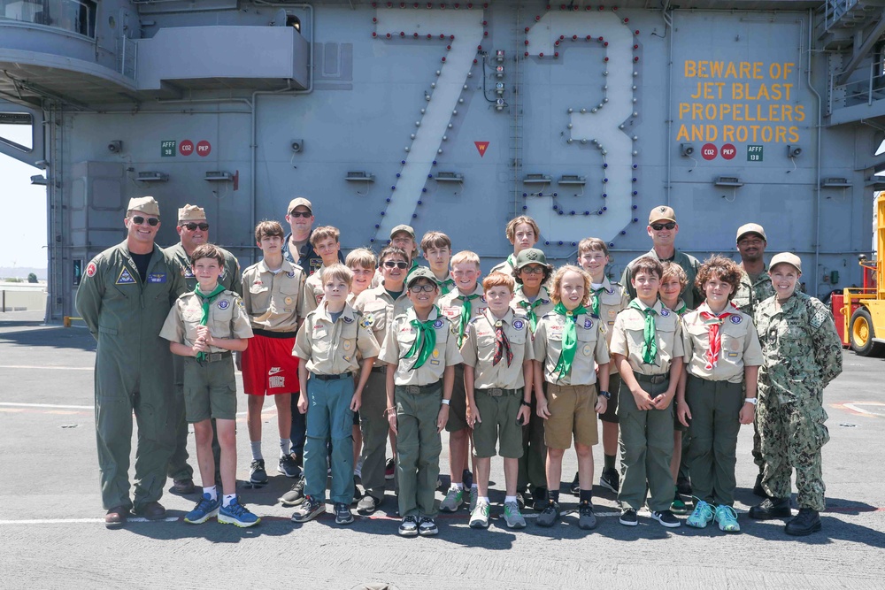 DVIDS - Images - Boy Scouts take a tour aboard USS George Washington ...