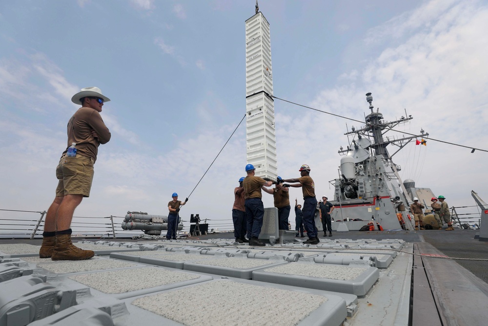 DVIDS - Images - USS Dewey (DDG 105) Conducts Ammunition Onload [Image ...