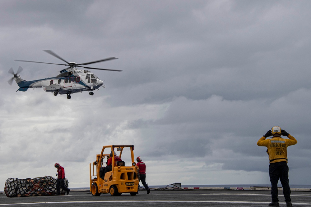 DVIDS - Images - Abraham Lincoln conducts an ammunition on-load [Image ...