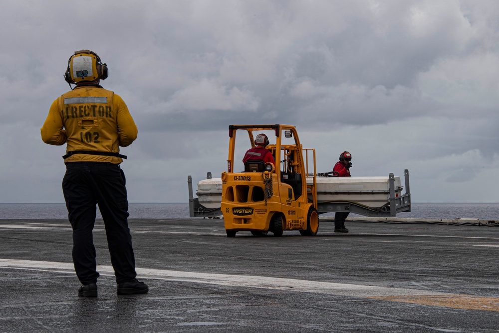 DVIDS - Images - Abraham Lincoln conducts an ammunition on-load [Image ...
