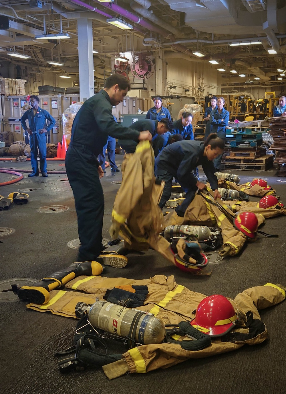 DVIDS - Images - Damage Control Training Aboard USS America (LHA 6 ...