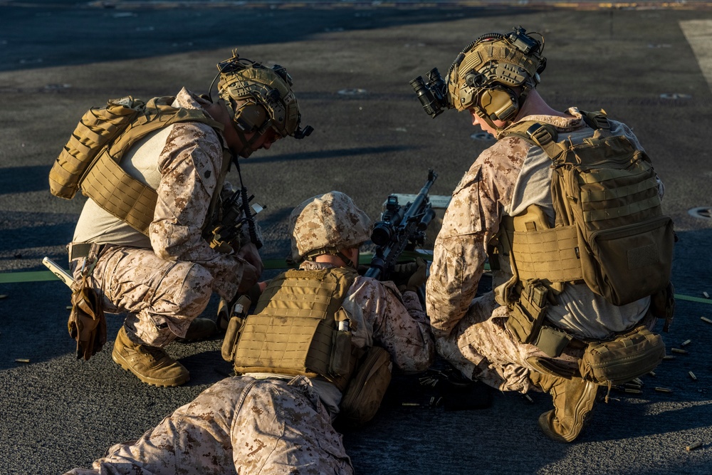 DVIDS - Images - BLT 1/8, 24th MEU (SOC) M240B Zero Range [Image 3 of 7]