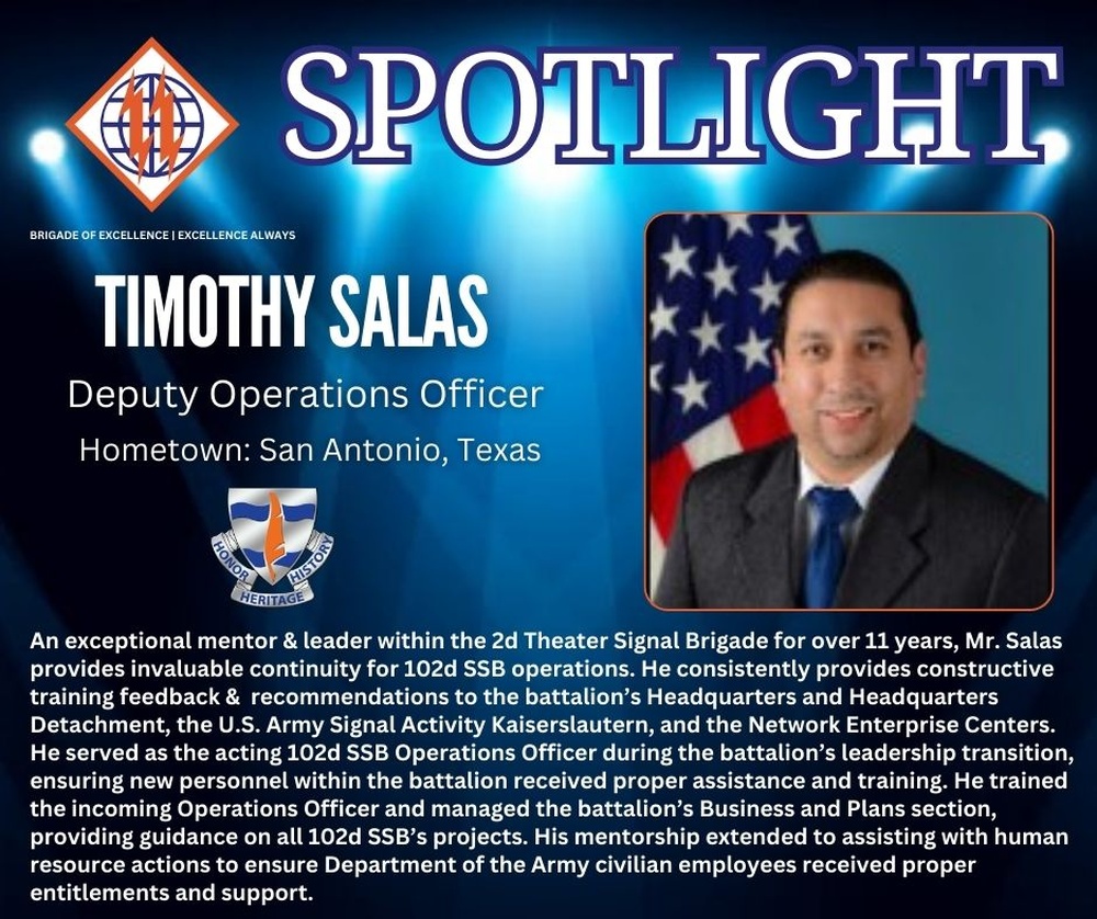 DVIDS - Images - 2d TSB Spotlight: Timothy Salas