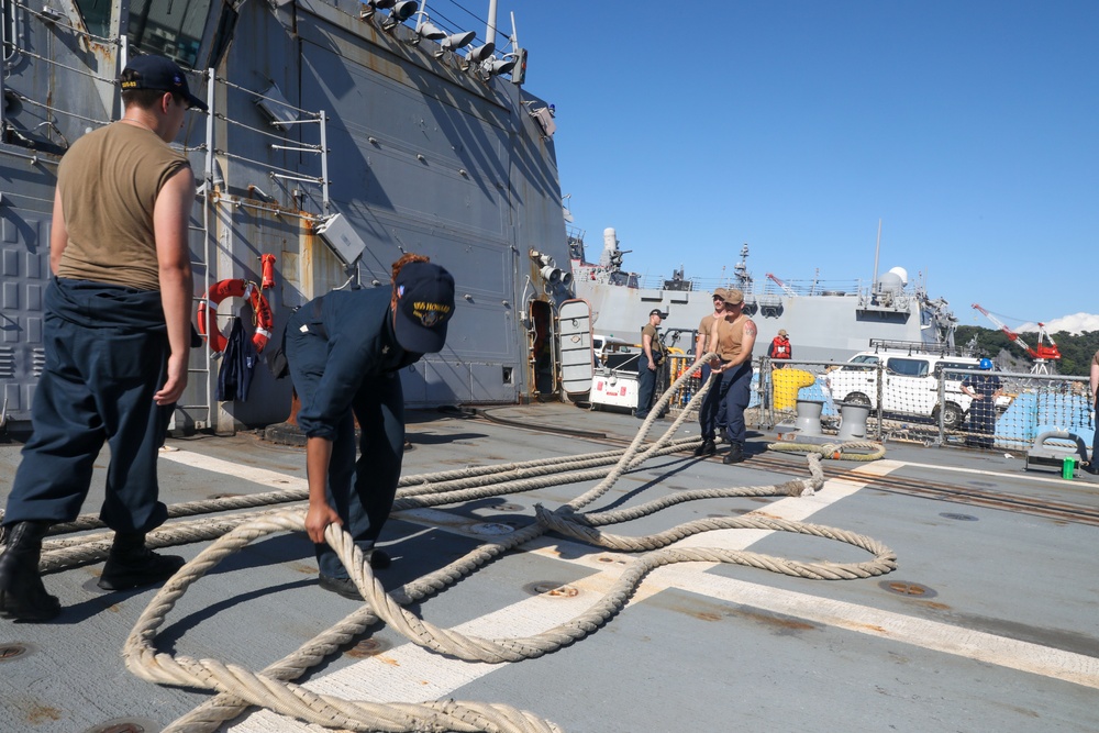 DVIDS - Images - Sailors aboard the USS Howard conduct a sea and anchor ...