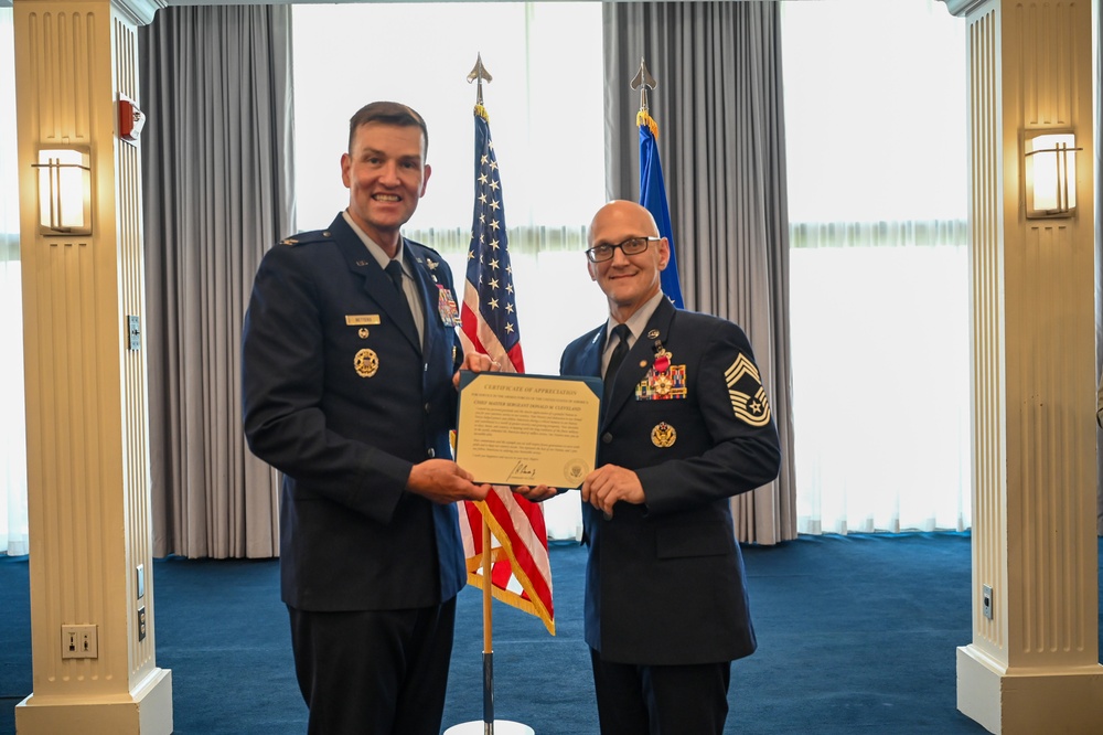 DVIDS - Images - CMSgt retires after 29 years of service [Image 1 of 3]