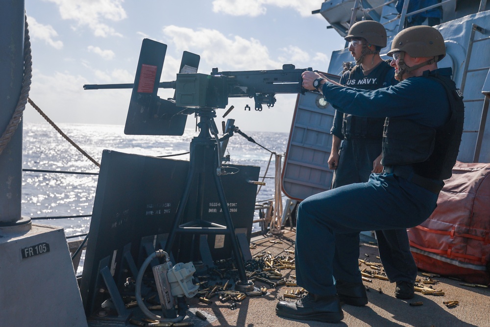 DVIDS - Images - USS Bulkeley completes Crew Served Weapons Shoot ...