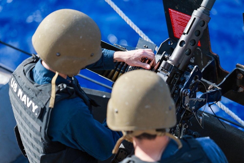 DVIDS - Images - USS Bulkeley completes Crew Served Weapons Shoot ...