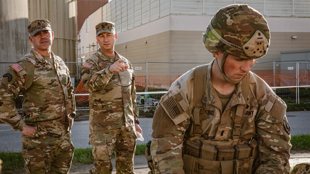 DVIDS - Images - Command Sgt. Maj. Reese Teakell walks through E3B ...