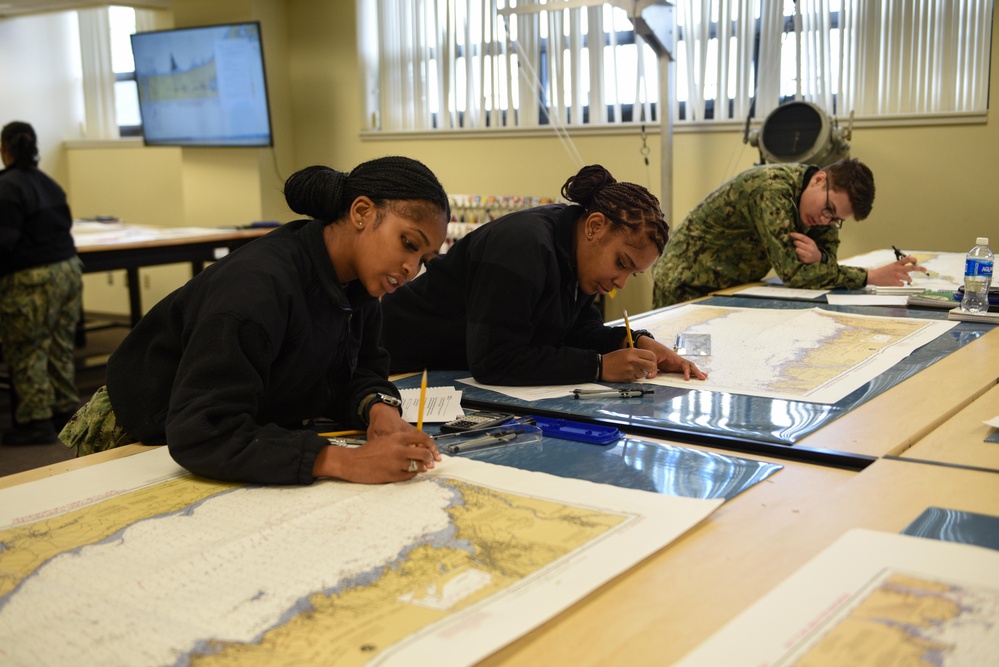 DVIDS - Images - SWESC GL Accession-Level Sailors Practice Map Plotting ...