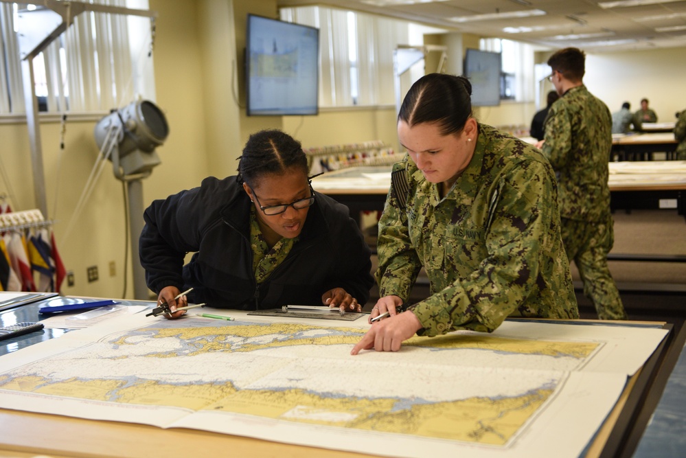 DVIDS - Images - SWESC GL Accession-Level Sailors Practice Map Plotting ...