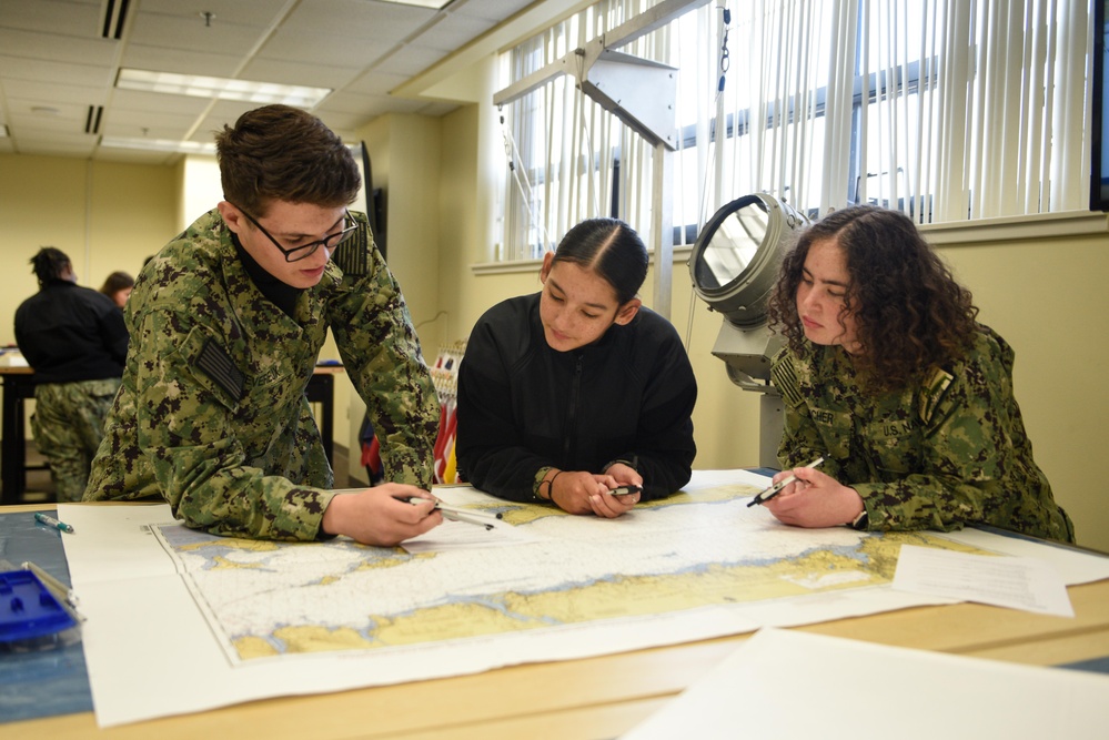 DVIDS - Images - SWESC GL Accession-Level Sailors Practice Map Plotting ...