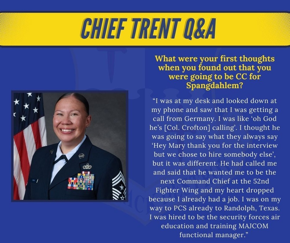 DVIDS - Images - 52nd Fighter Wing Command Chief Q&A [Image 6 of 6]