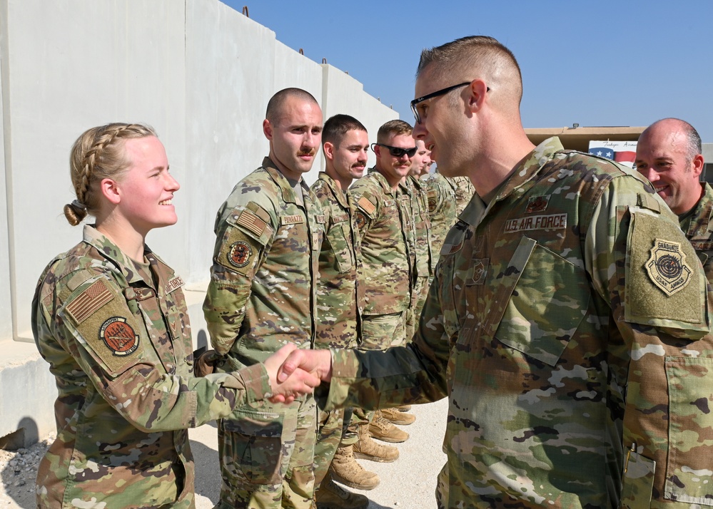 DVIDS - Images - Ninth Air Force Command Chief recognizes Airmen ...