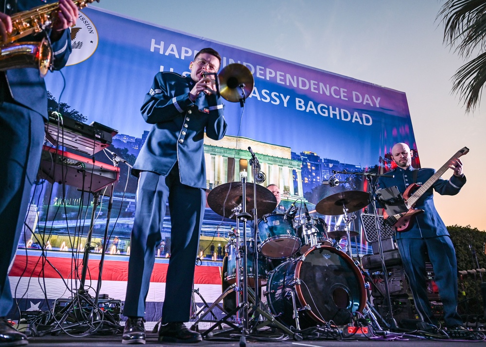 DVIDS - Images - AFCENT Band Grooves at Baghdad Embassy's National Day ...