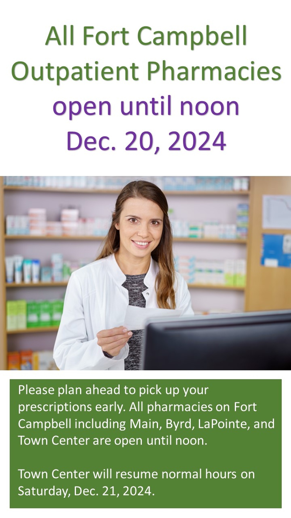 DVIDS - Images - BACH Outpatient Pharmacies Open till Noon [Image 5 of 5]