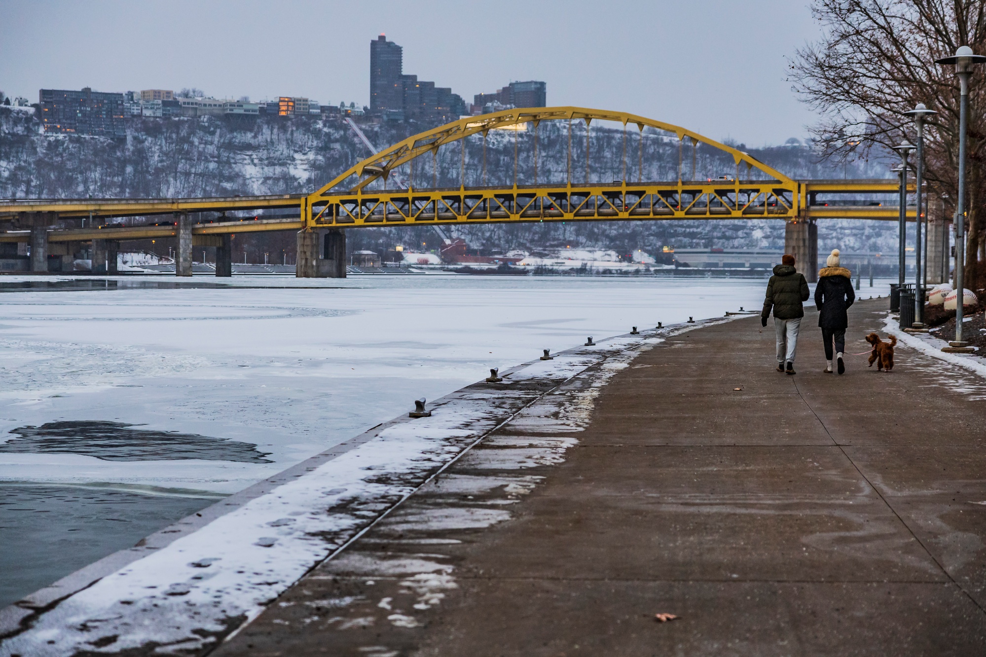 Pittsburgh Bridges In Winter