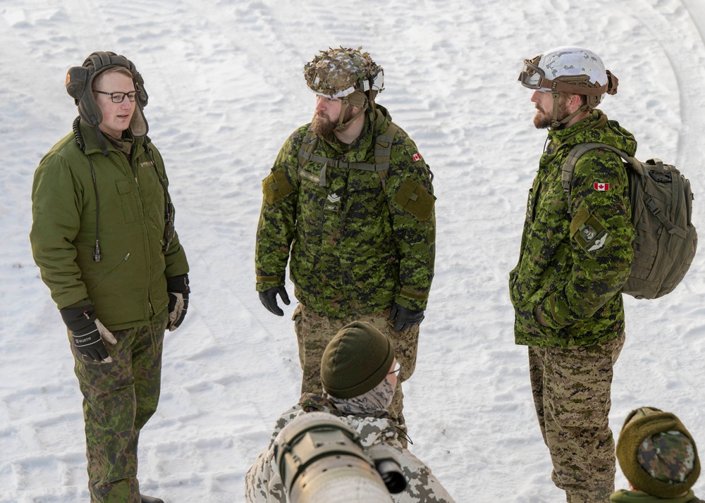 DVIDS - Images - 10th Mountain, 11th Airborne Division, Canadian Soldiers explore the Leopard ...