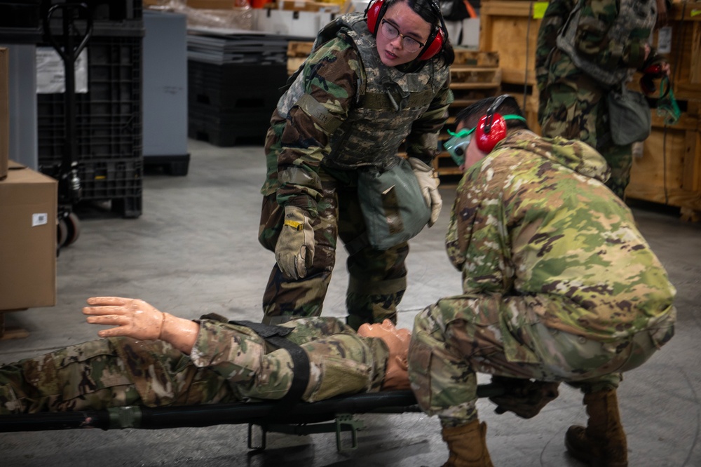 DVIDS - Images - 374 MDG exercise aeromedical evacuation procedures ...