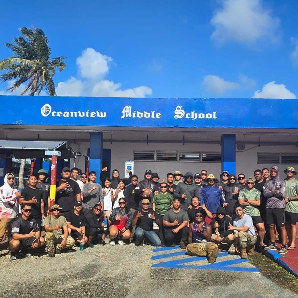DVIDS - News - Guam honors Army unit for school cleanup efforts