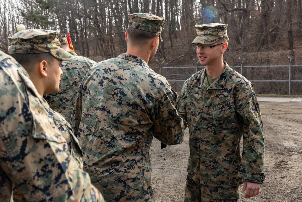 DVIDS - Images - Cpl. Richard Tofte Promotion Ceremony during KMEP 25.1 [Image 9 of 9]