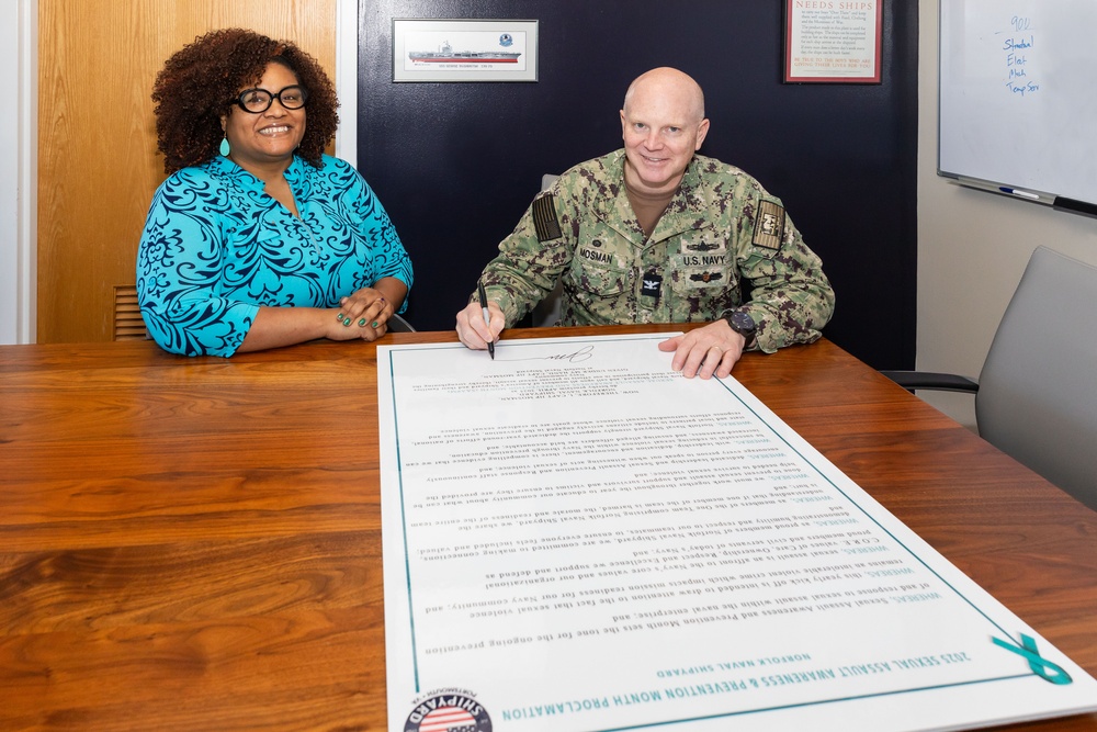 DVIDS - Images - NNSY Signs Official SAAPM Proclamation in April 2025