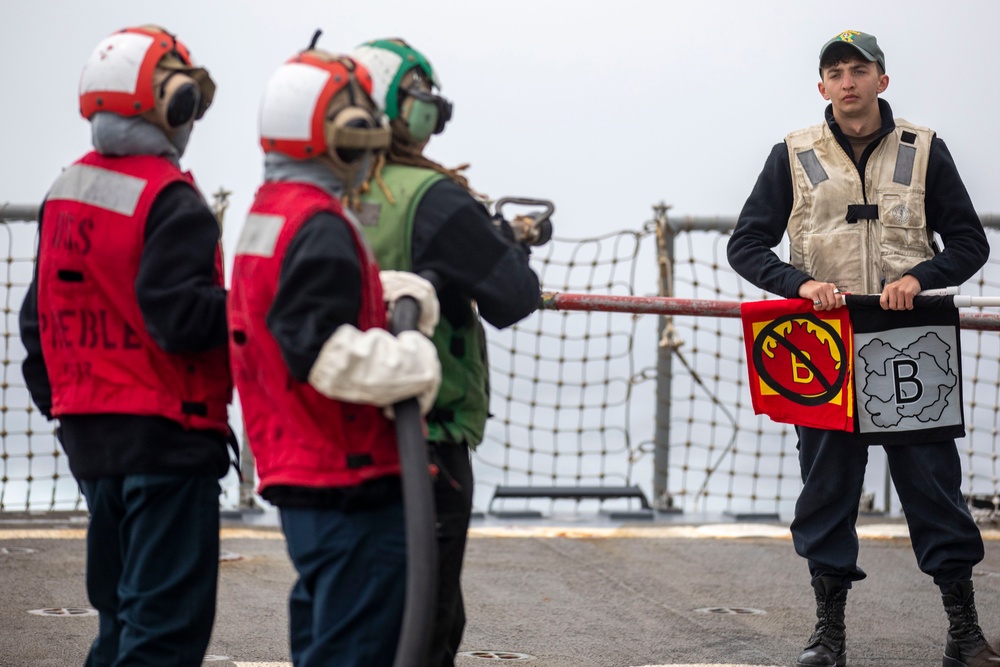 DVIDS - Images - USS Preble Conducts Aviation Training Team Drill ...