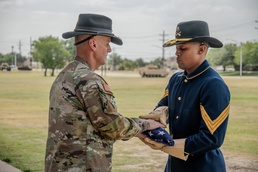 1st Cavalry Division conducts retreat ceremony