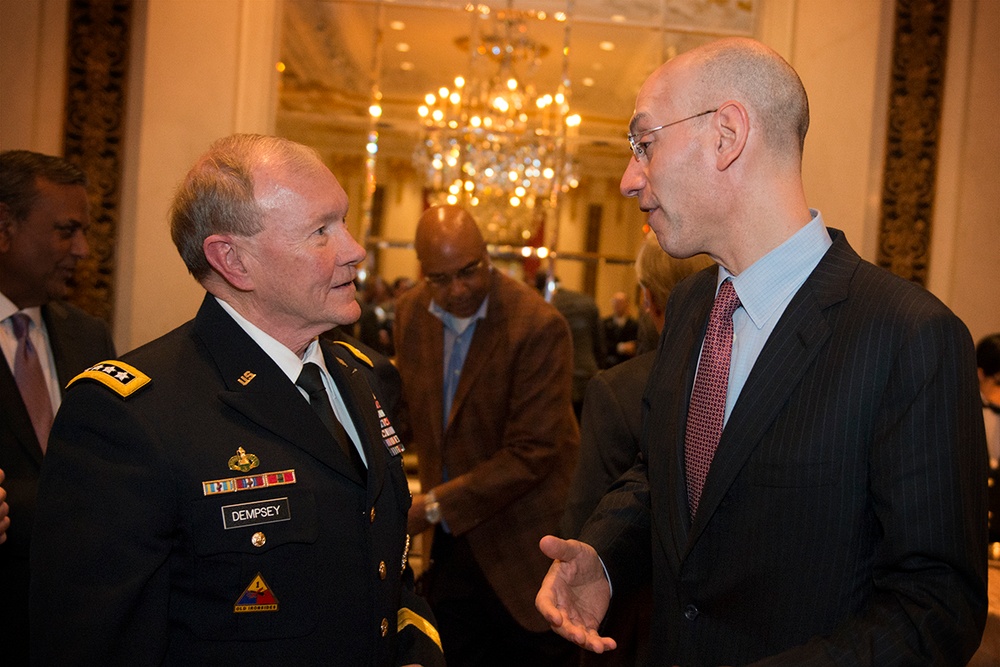 DVIDS - News - Dempsey Praises Military Partnership With Pro Basketball