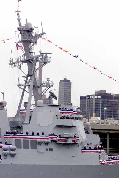 DVIDS - Images - USS Bulkeley Crew Stands at Attention During ...