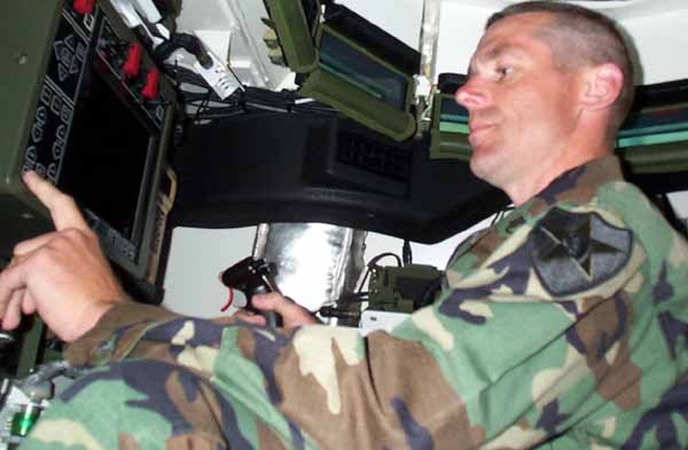 DVIDS - Images - Soldier Mans Stryker Gunner's Chair [Image 2 of 3]