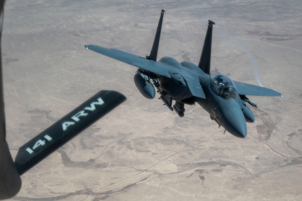 DVIDS - Images - Strike Eagles take to the skies in support of ...