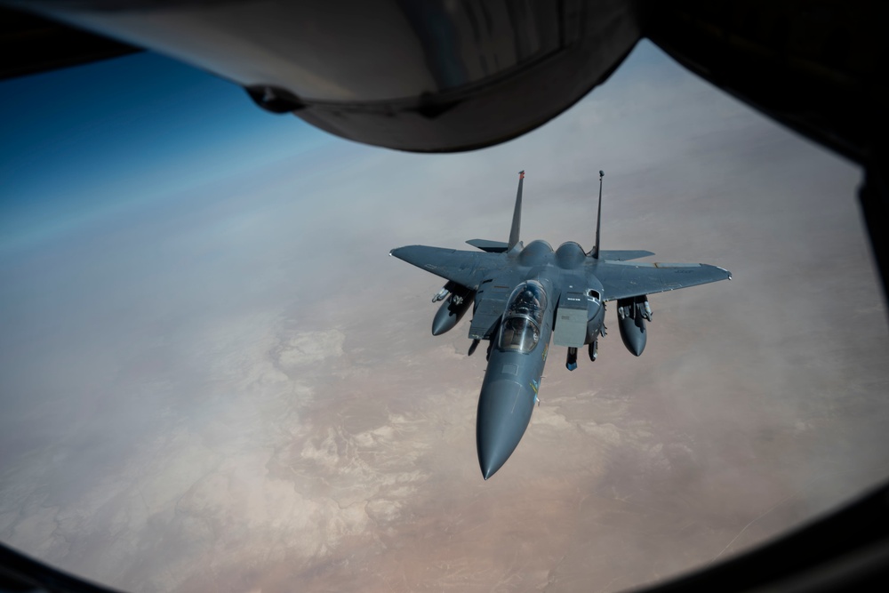 DVIDS - Images - Strike Eagles take to the skies in support of ...
