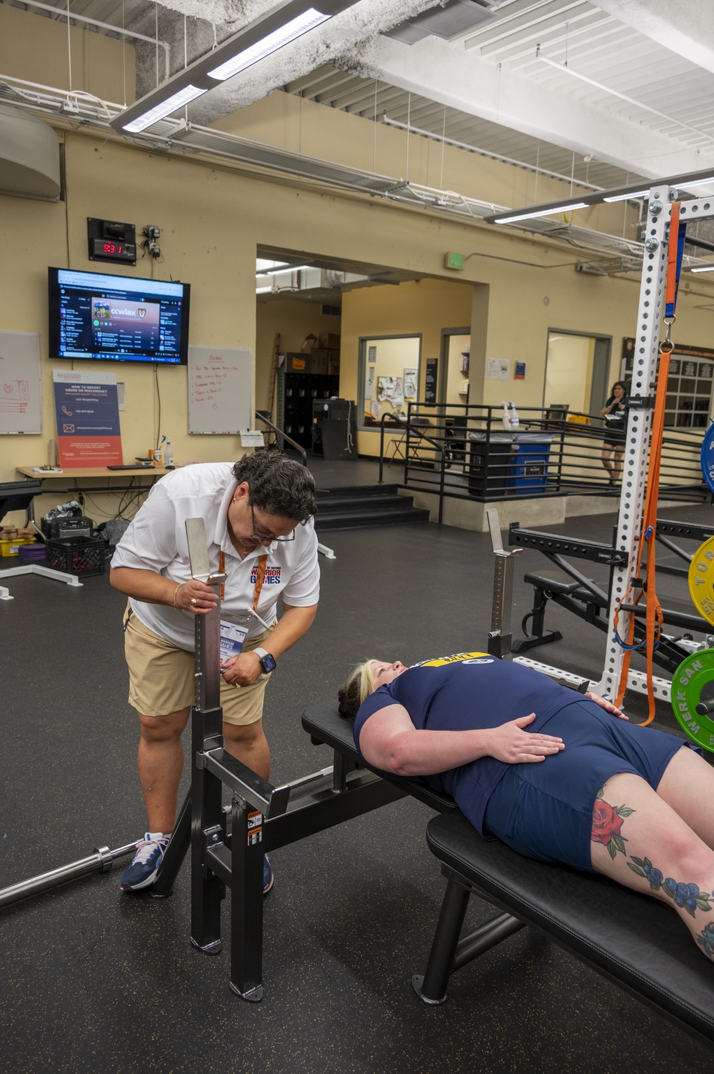 DVIDS - Images - 2025 DoD Warrior Games powerlifting familiarization Team Navy [Image 3 of 6]
