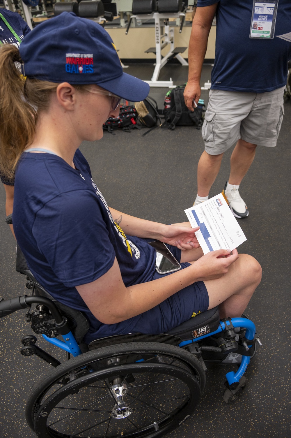 DVIDS - Images - 2025 DoD Warrior Games powerlifting familiarization Team Navy [Image 5 of 6]