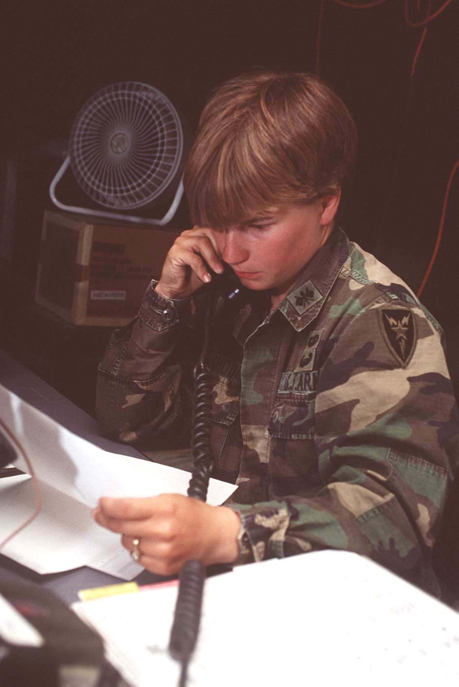 DVIDS - Images - Battle Officer for the 16th Signal maintains contact ...