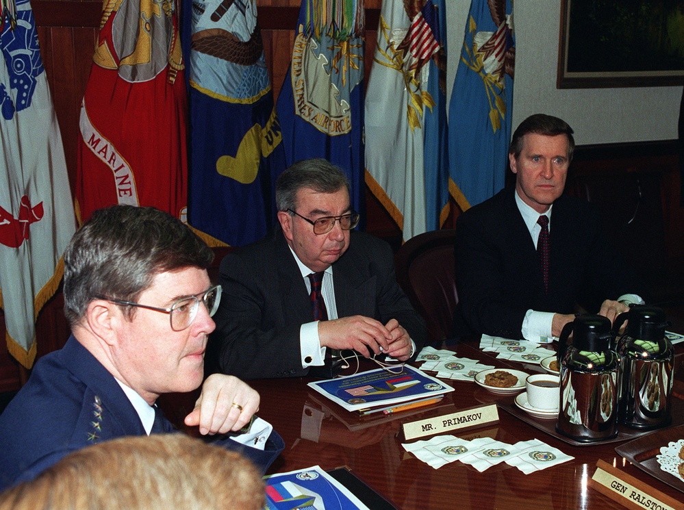 DVIDS - Images - Secretary Cohen and Foreign Minister Primakov meet ...