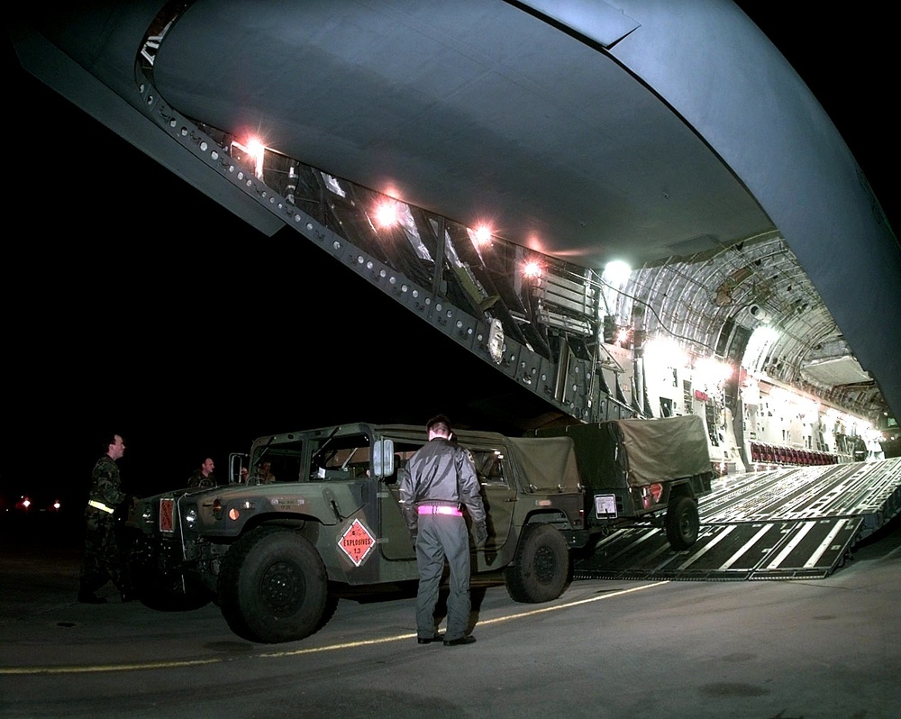 DVIDS - Images - A 437th Civil Engineer Squadron Humvee is loaded into ...