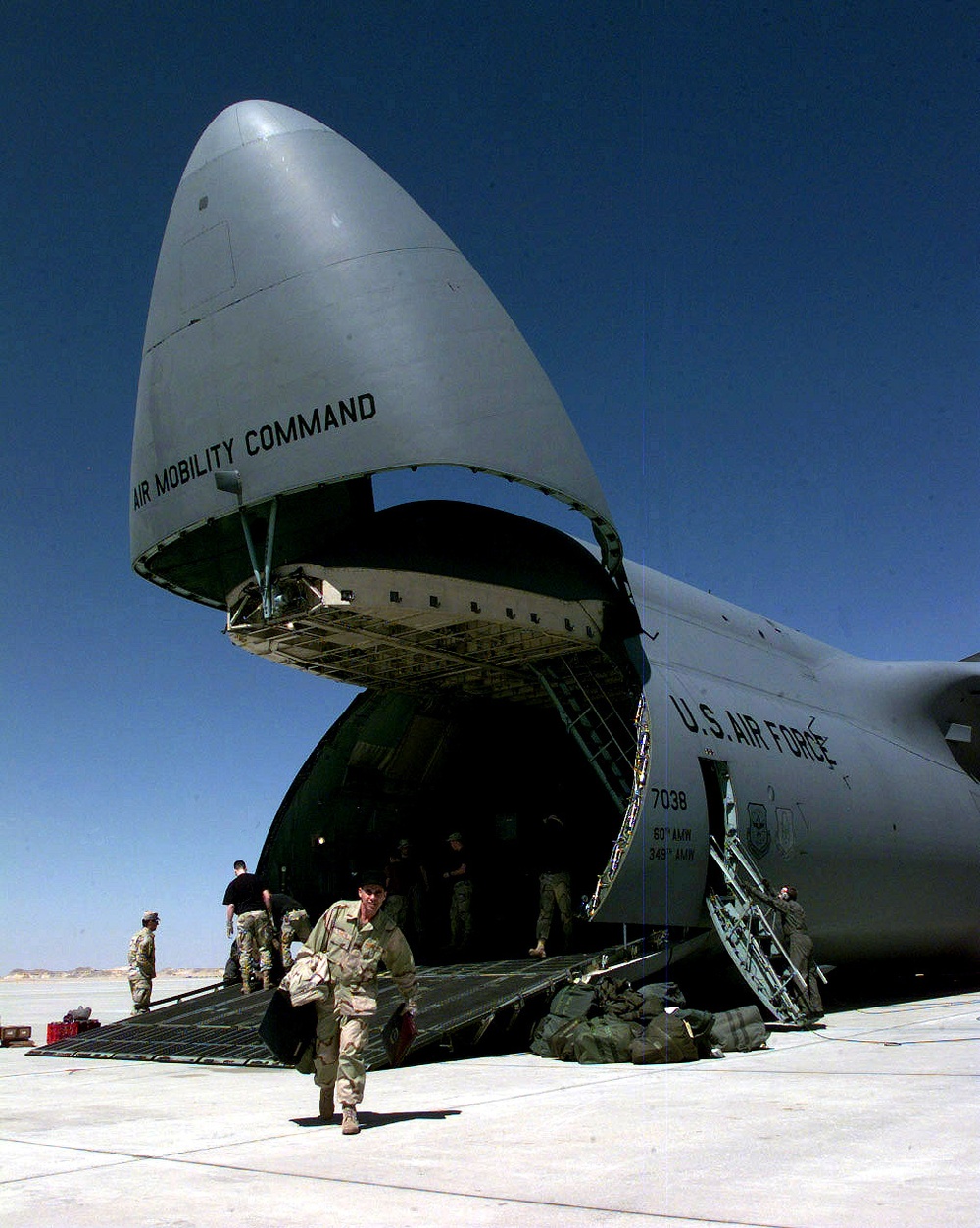 DVIDS - Images - Members of the 615th Air Mobility Group download their ...