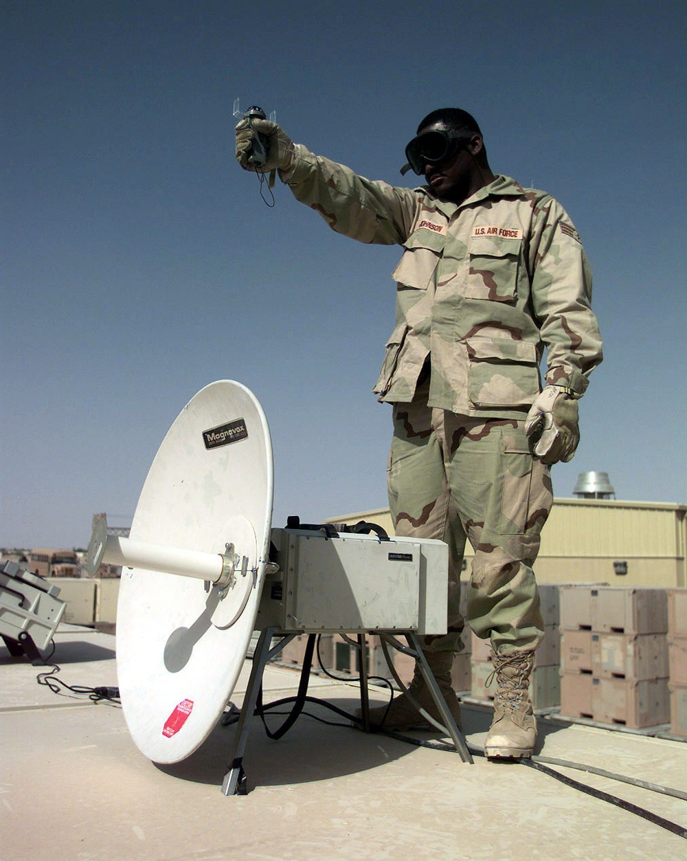 DVIDS - Images - Senior Airman Steven Johnson uses a hand-held compass ...