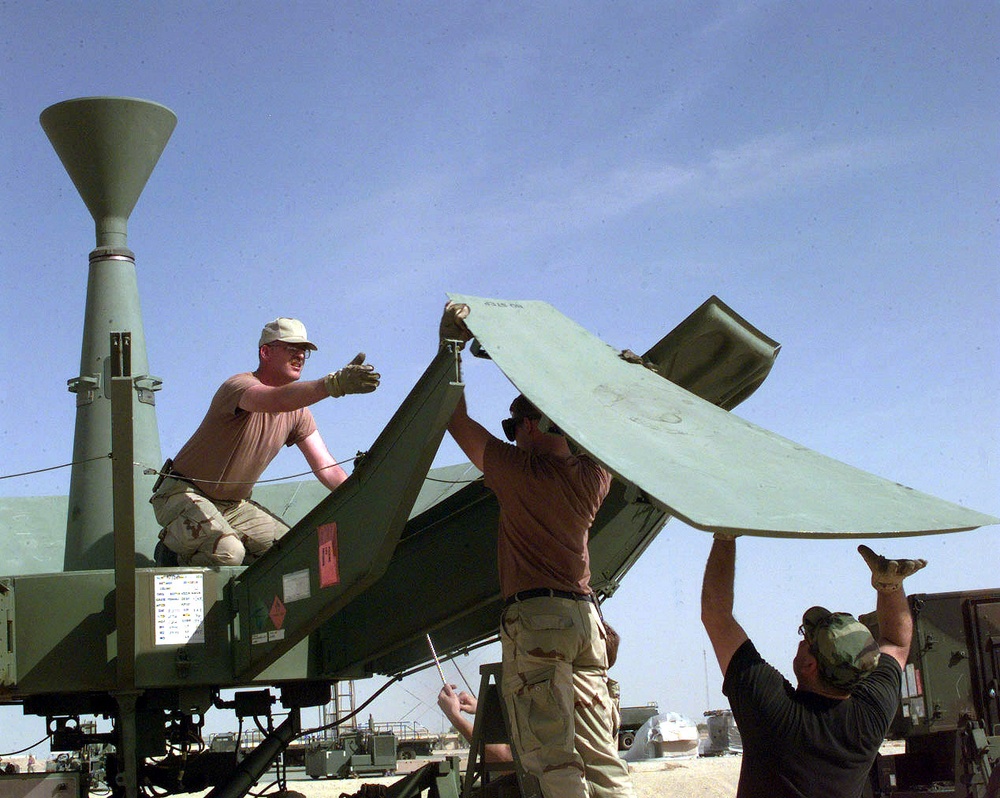 DVIDS - Images - U.S. Air Force personnel set up a satellite antenna at ...