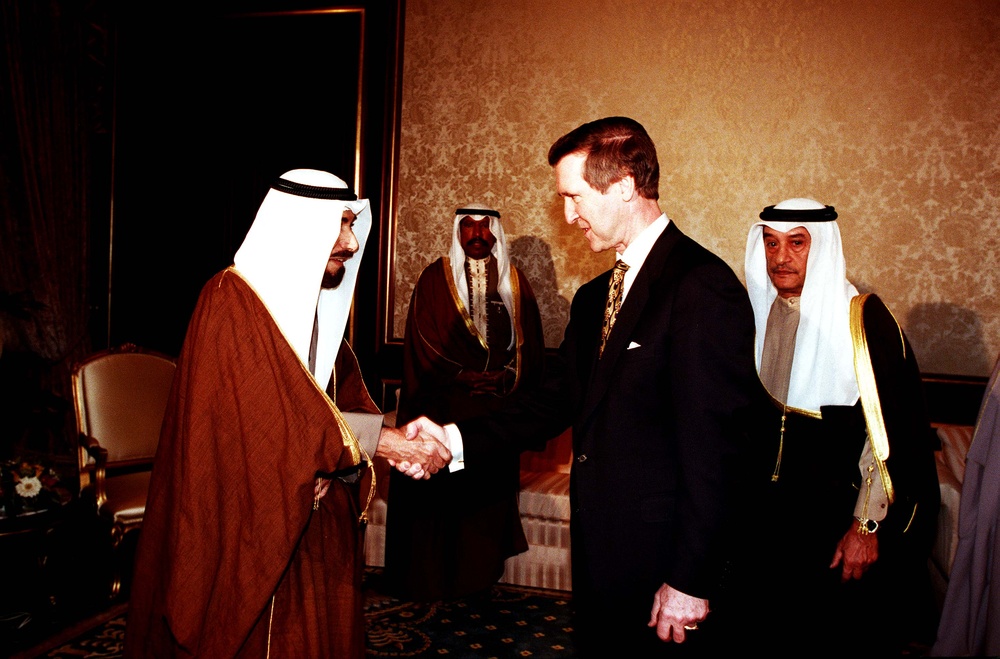 DVIDS - Images - His Highness the Amir, Shaykh Jabir al-Ahmad al-Jabir Al Sabah greets Secretary ...