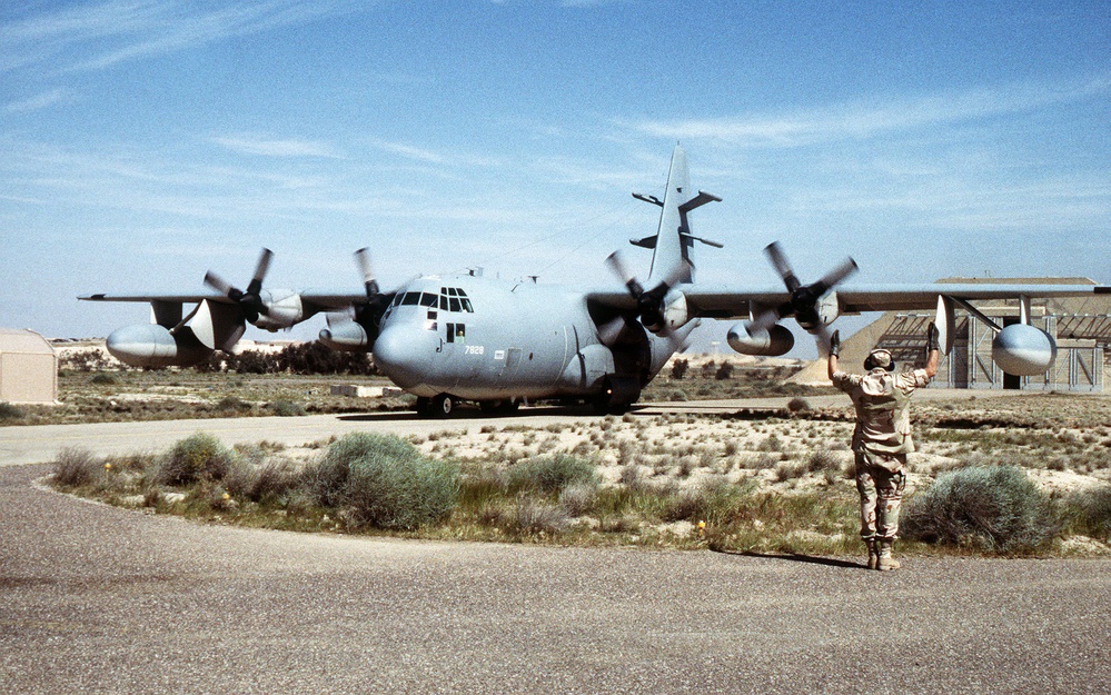 DVIDS - Images - Senior Master Sgt. Deffley directs a U.S. Air Force EC ...