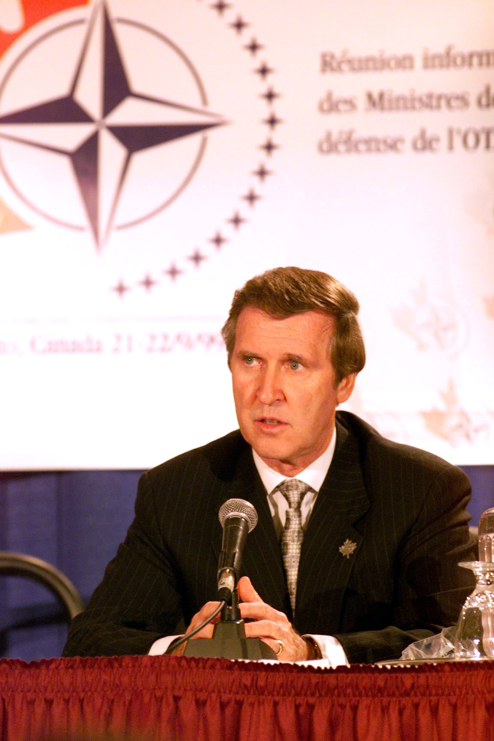 DVIDS - Images - Secretary Cohen responds to a reporter's question at ...