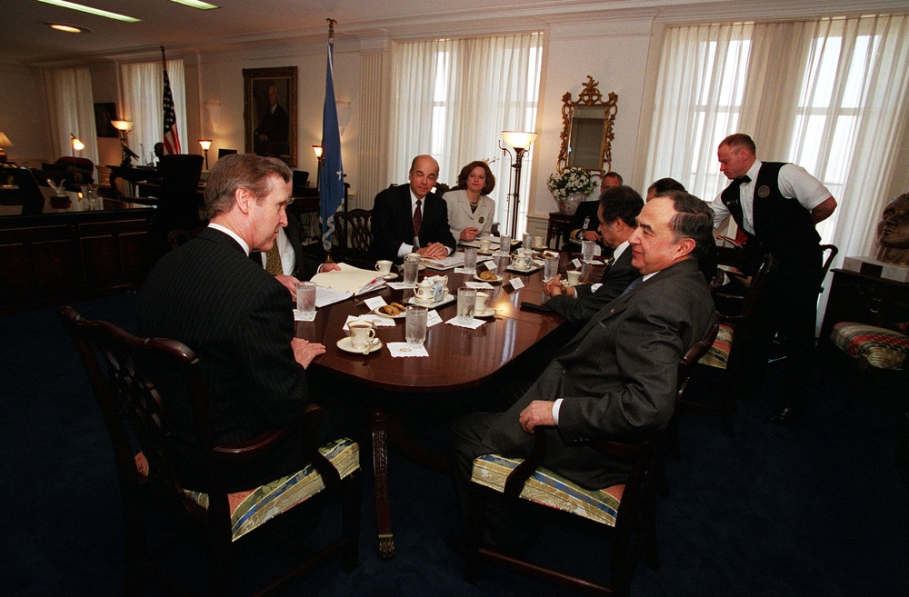 DVIDS - Images - Secretary Cohen meets in his Pentagon office with ...