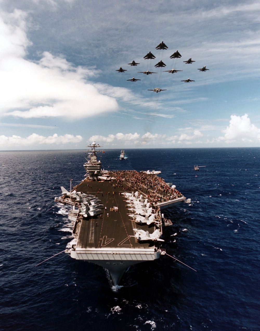 DVIDS - Images - Aircraft from Carrier Air Wing 9 fly over the aircraft ...
