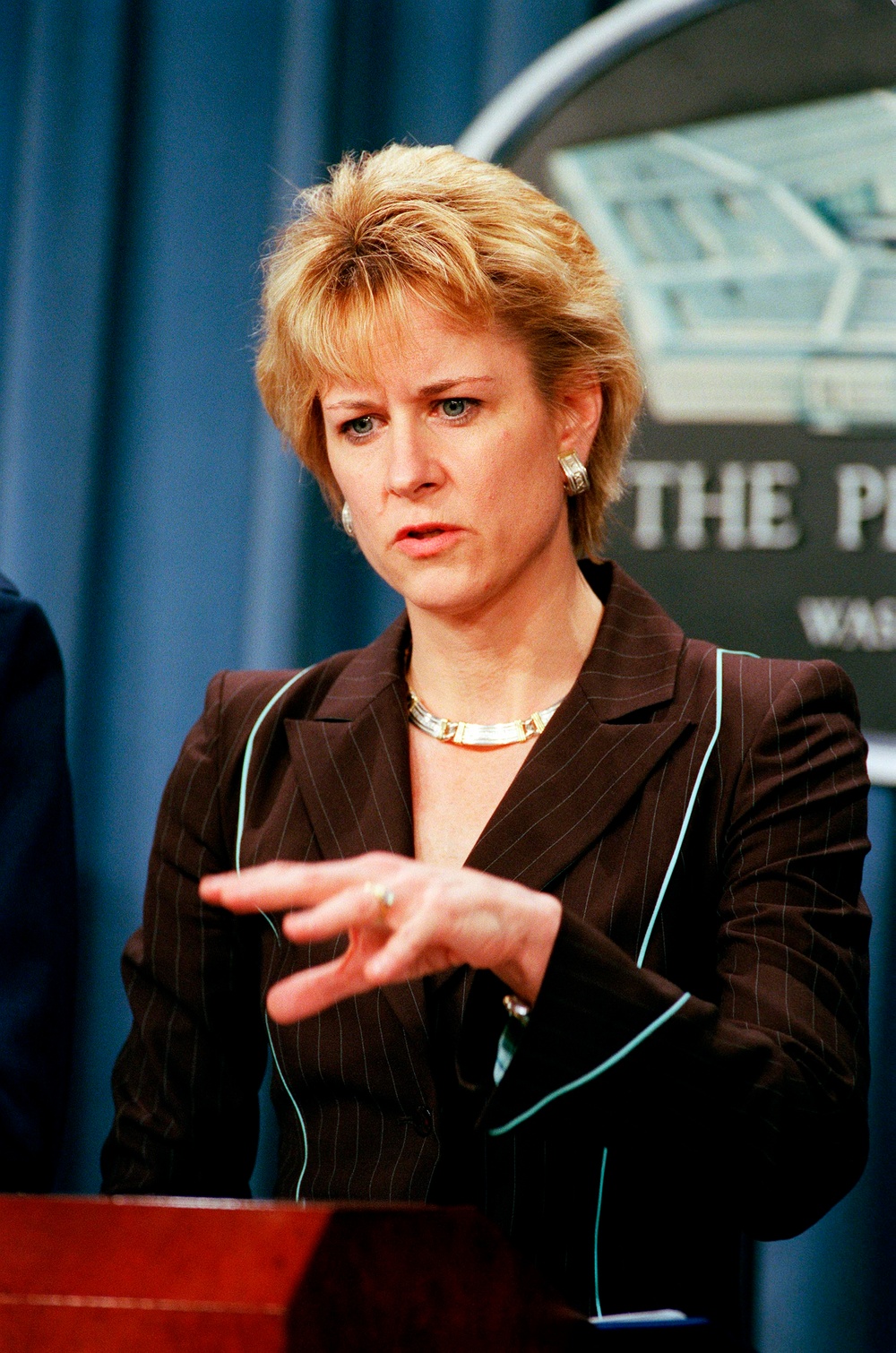 DVIDS - Images - Assistant Secretary Clarke responds to a reporter's ...